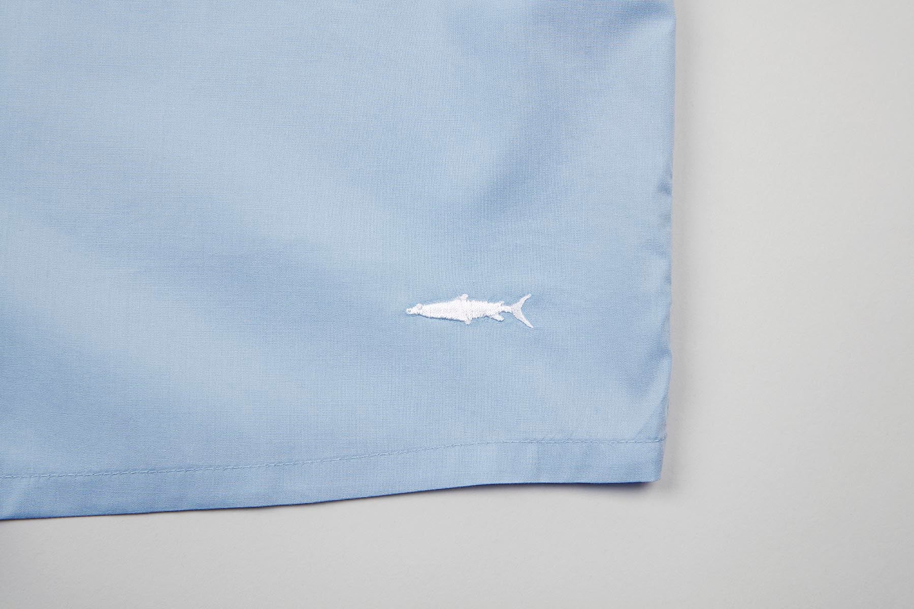Premium Cotton Slim Fit Powder Blue Boxer Shorts - Fleet London – Fleet ...